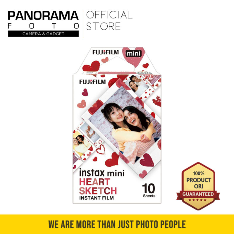Fujifilm Instax Mini Paper Heart Sketch – Panorama Foto